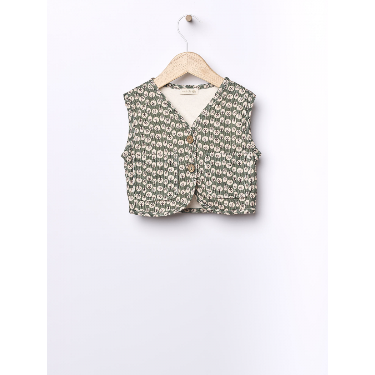 Floral bombazine vest | HAPPY GIRL - I25.10709E.61 - Wedoble